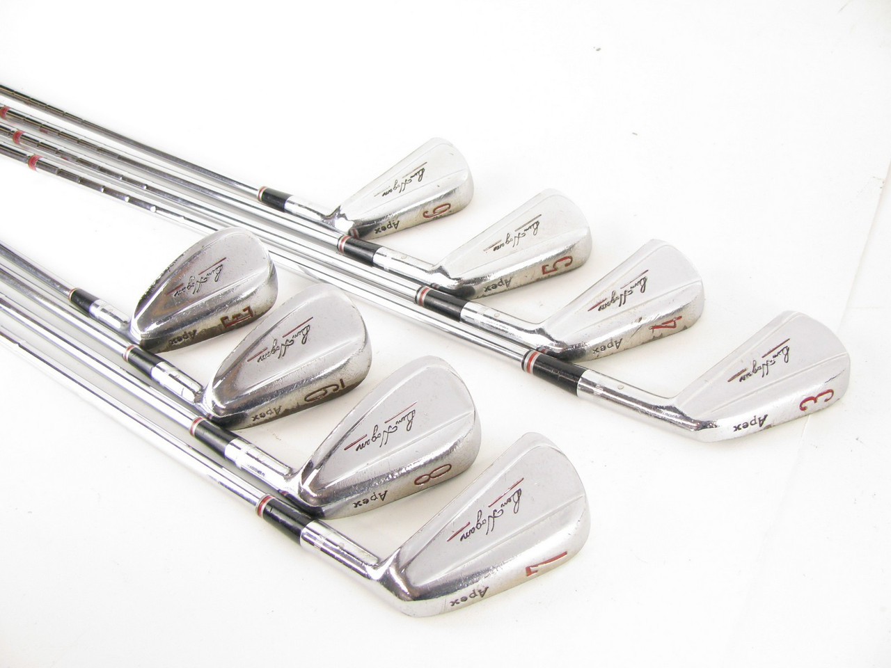 VINTAGE Ben Hogan Apex Redline iron set 3-PW w/ Steel Apex 4 Stiff (Out ...