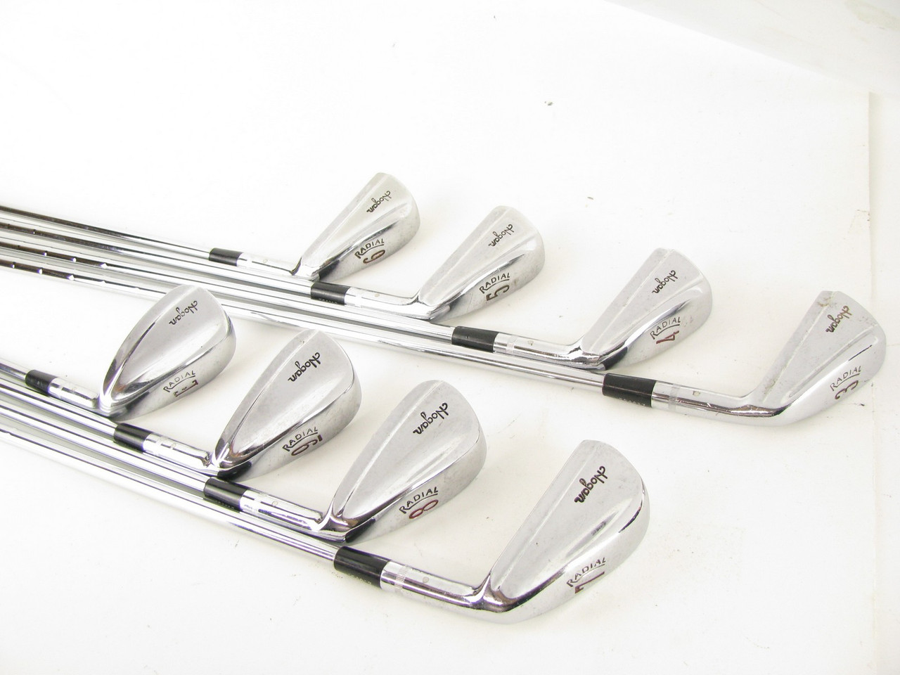 VINTAGE Ladies Ben Hogan Radial iron set 3-PW w/ Steel Apex Women ...