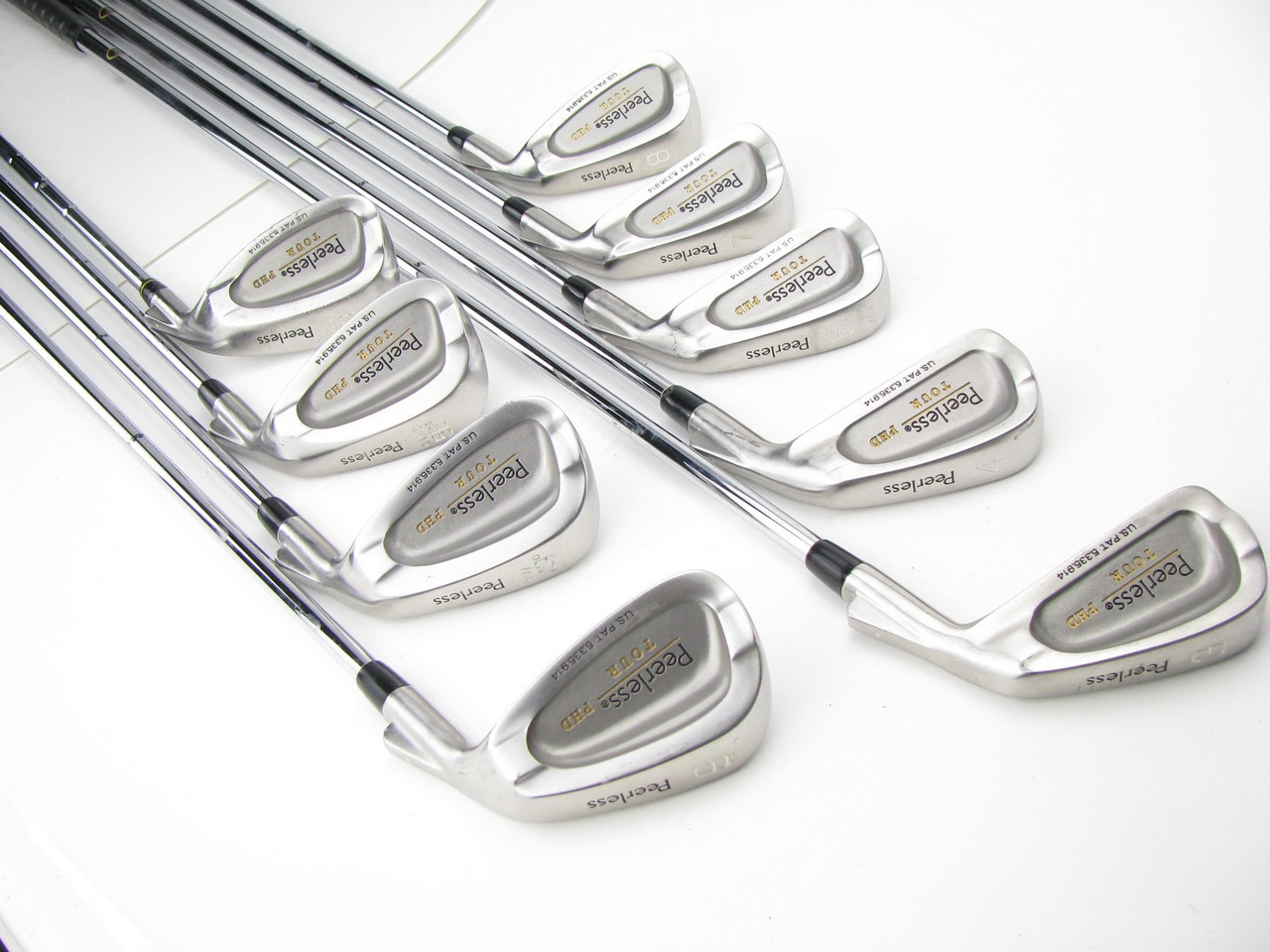 Peerless PHD Tour iron set 3-PW+SW+LW MISSING 5 IRON w/ Steel Classic ...
