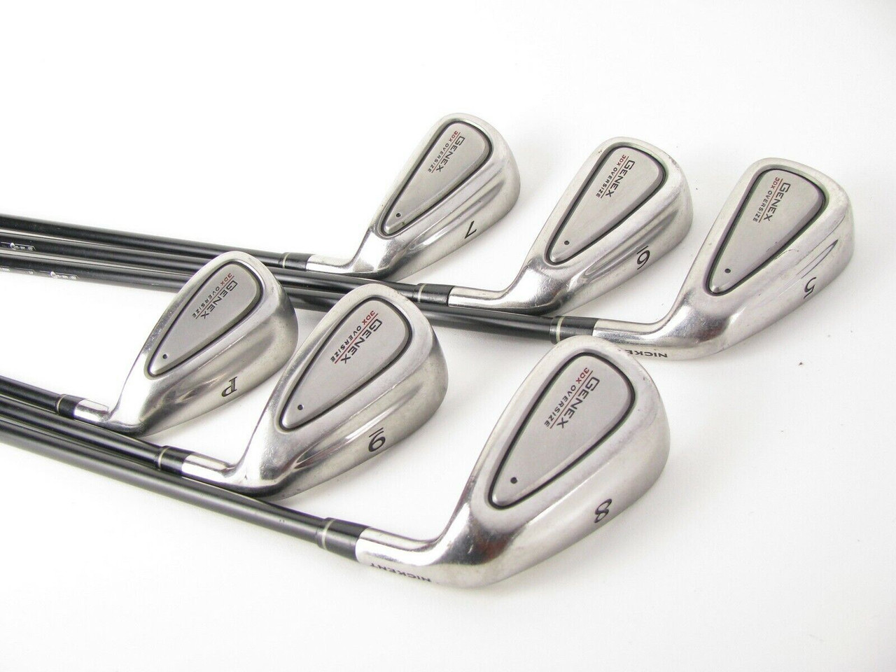 Nickent Genex 3DX Oversize iron set 5-PW with Graphite 75 grams Regular ...