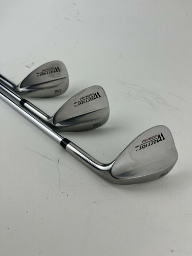 Set of 3 Warrior Custom Wedges 52, 56, 60 degree with Steel Wedge Flex ...