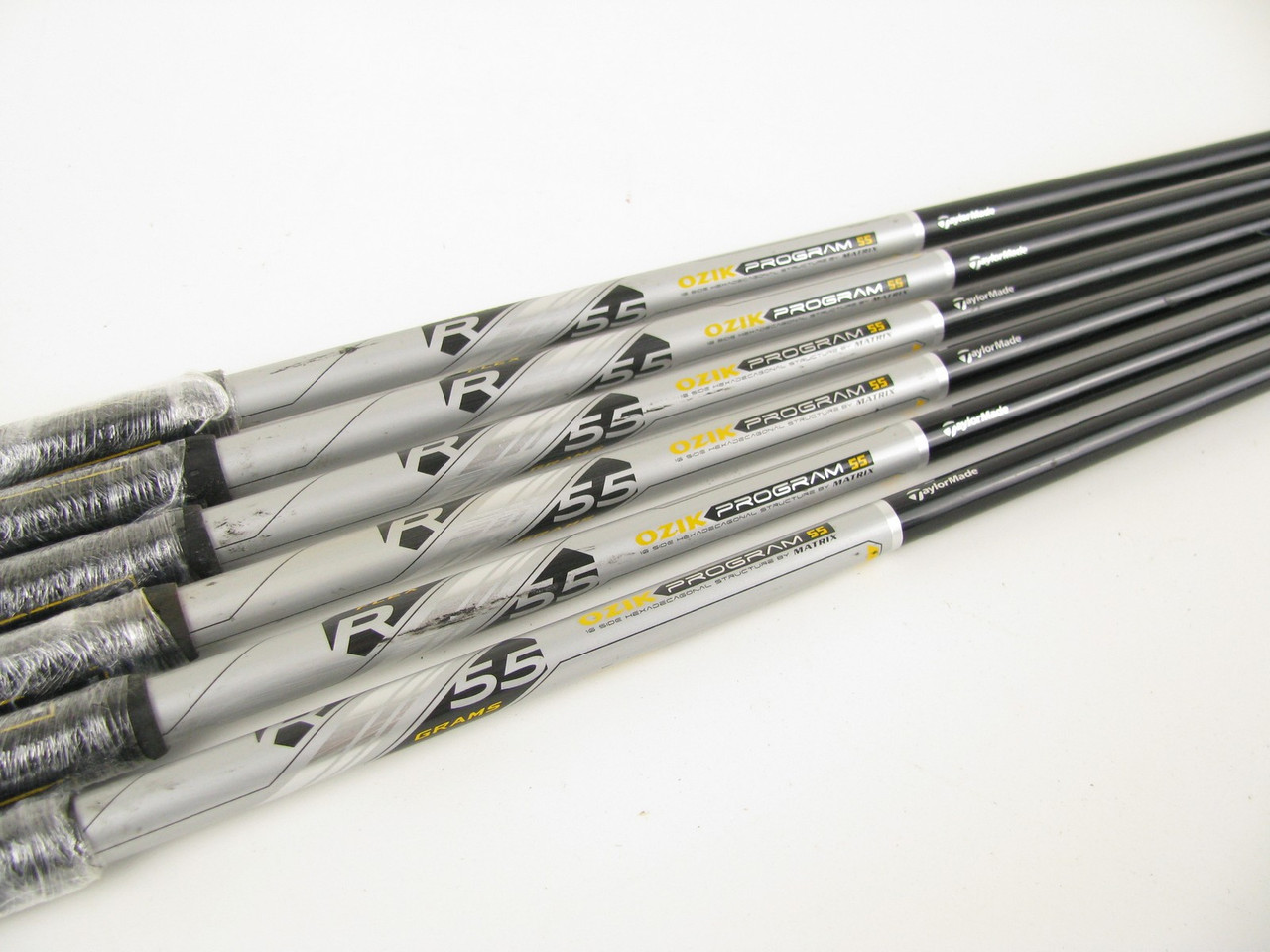 Set of 6 TaylorMade Matrix Ozik Program 55 Regular iron PULLOUT Shafts ...