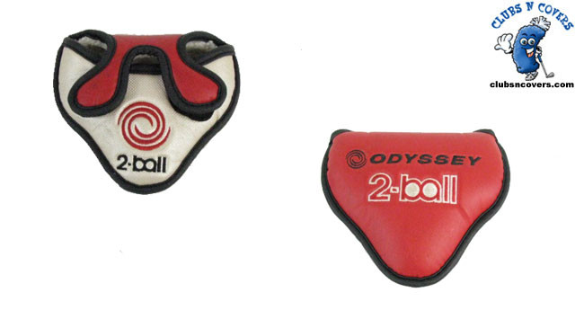 Odyssey White Steel 2-Ball Putter Headcover (GOOD) - Clubs n Covers Golf