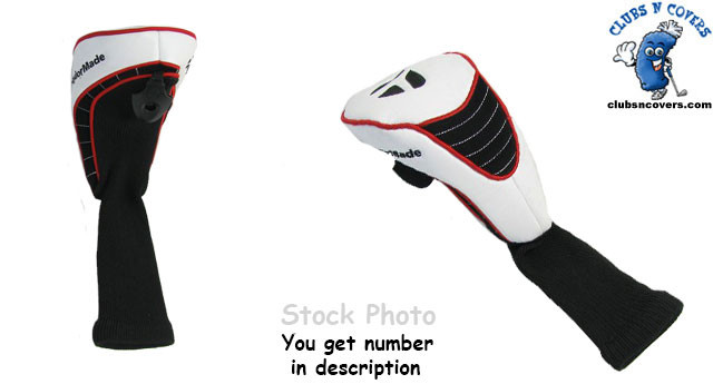 TaylorMade Generic Fairway wood Headcover WHITE - Clubs n Covers Golf