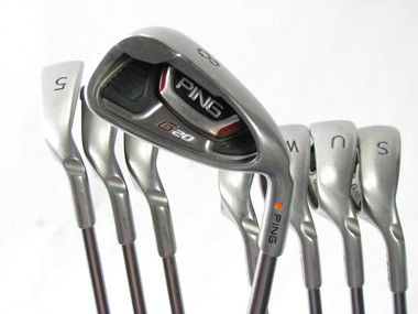 Ping G20 ORANGE DOT Iron Set 5-PW+UW+SW w/ Graphite Regular Flex (Out of Stock) - Clubs n Covers ...