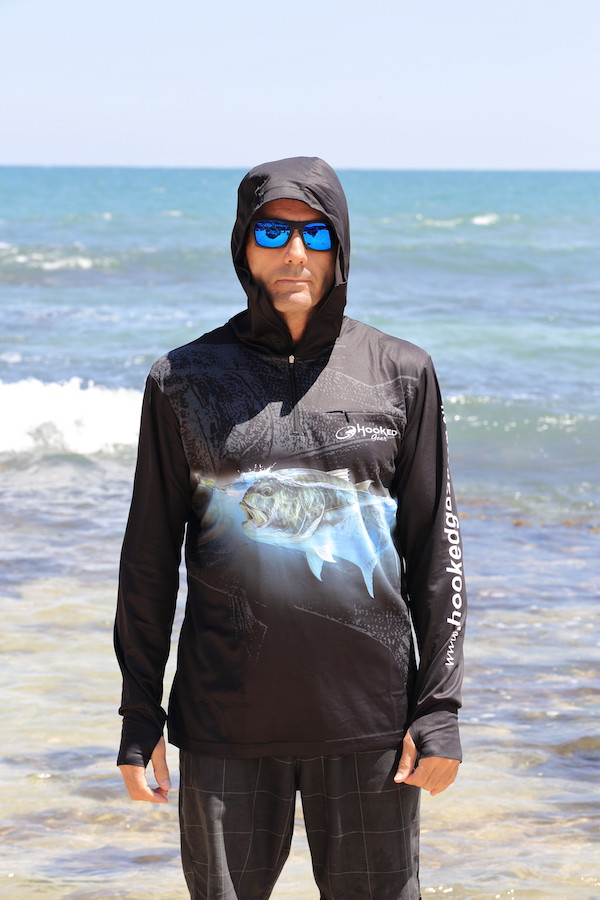 Adults Sun Safe UV Black 'GT' HOODIE - Hooked Gear