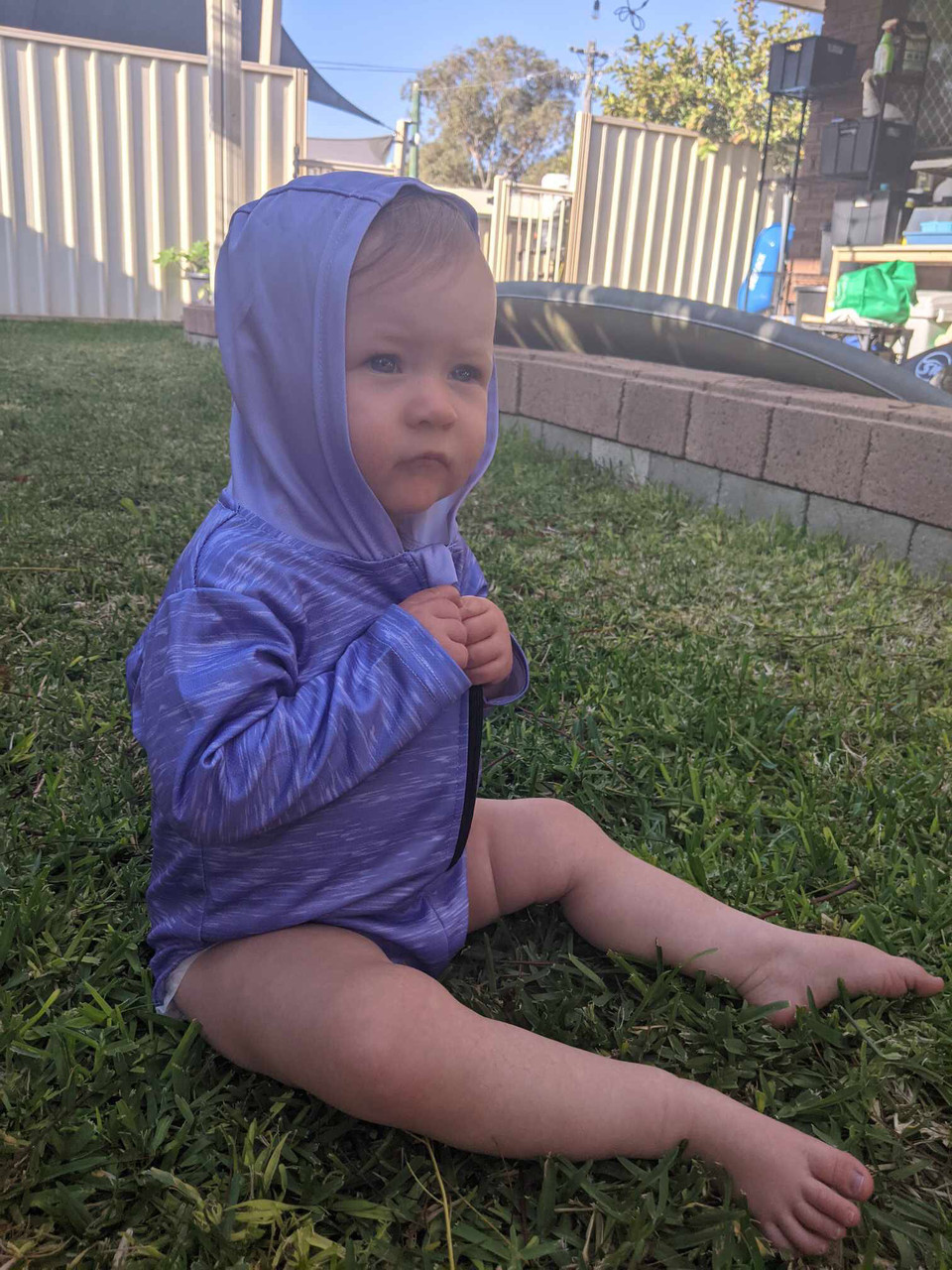 Baby Sun Safe Purple Sun Suit - Hooked Gear