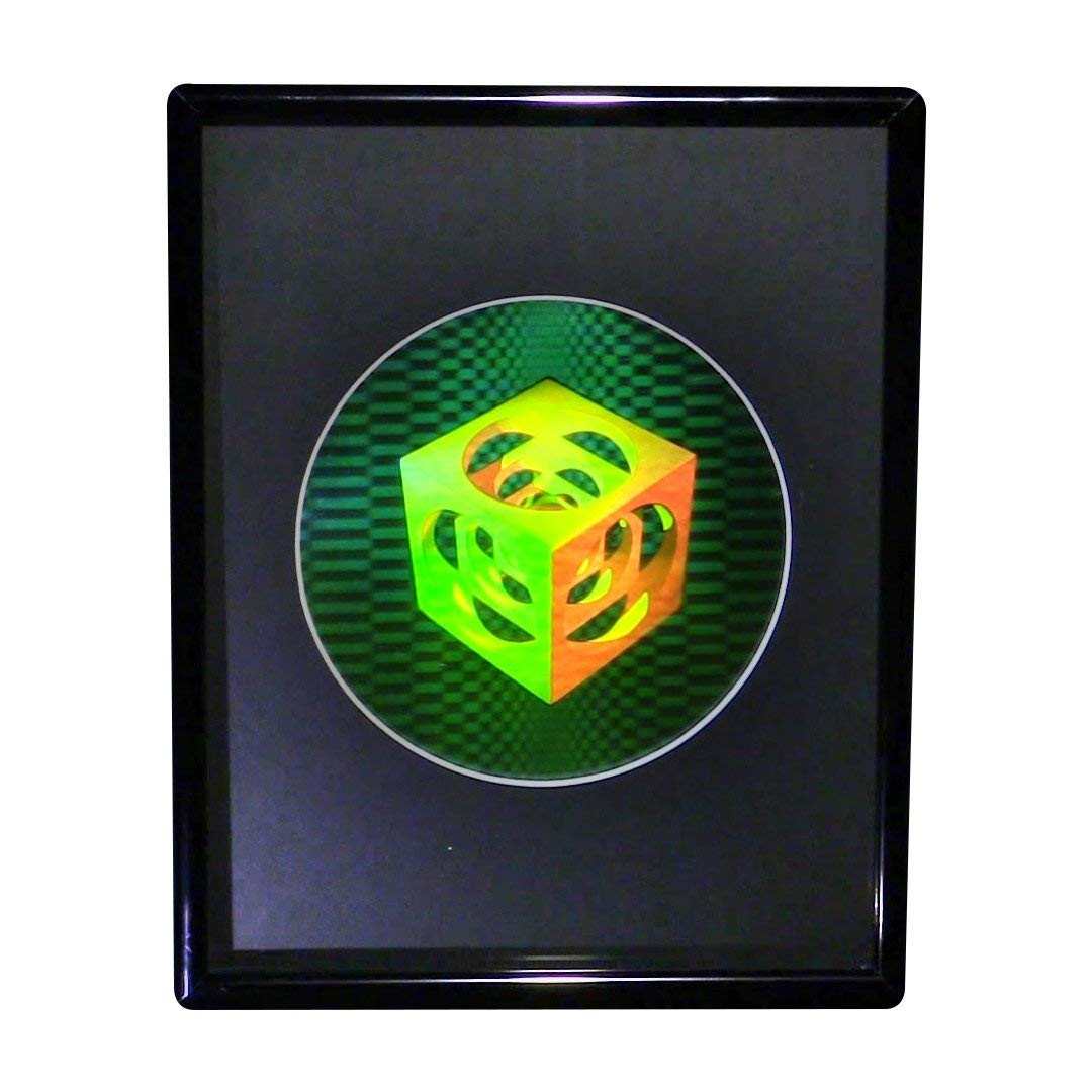 3D Cubes within Cubes Hologram Picture(FRAMED), Collectible EMBOSSED ...