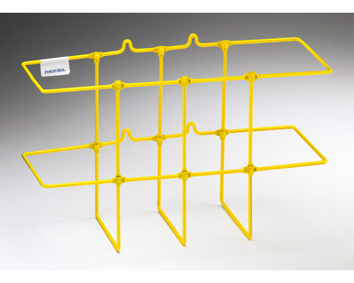 3-Ring Binder Racks, PVC Coated Steel Wire, White or Yellow