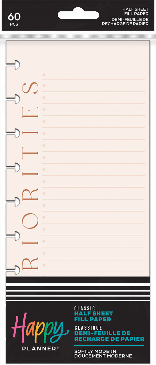 The Happy Planner - Me and My Big Ideas - Classic Refill Note Paper ...