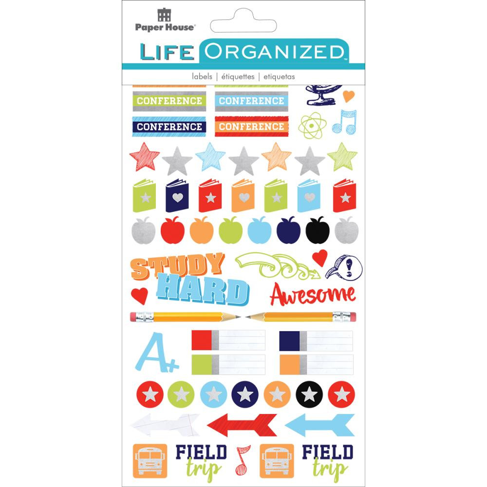 Paper House Life Organized Planner Stickers - School, College, Teaching ...