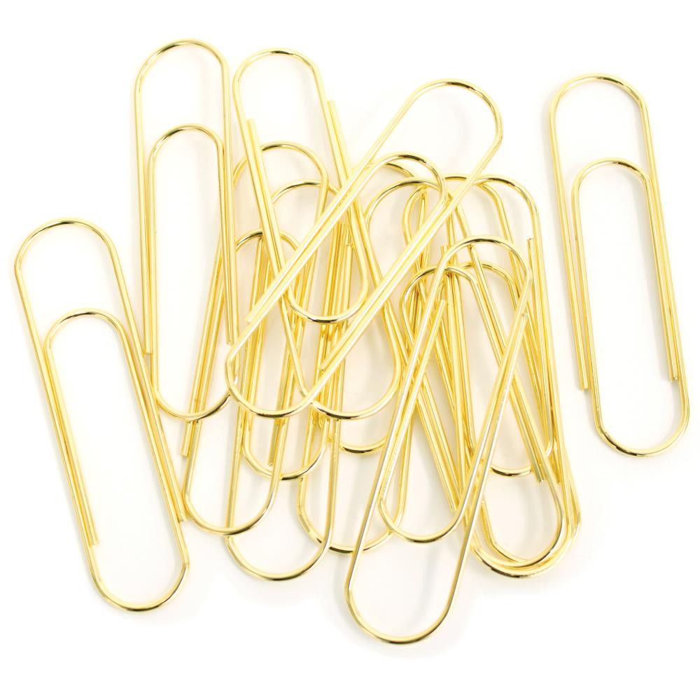 Jumbo Paper Clips Set Of 12 Gold CarefullyCrafted jumbo-paper-clips-set-of-12-gold-carefullycrafted