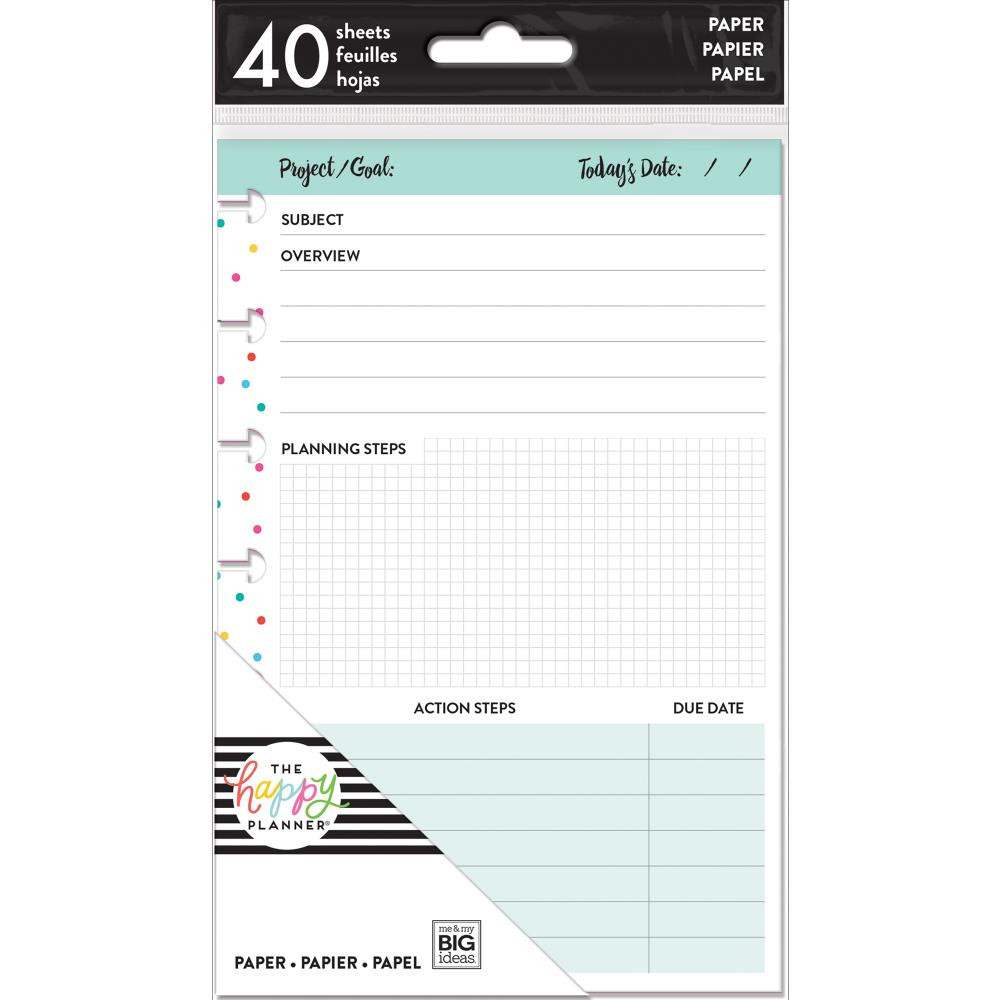 The Happy Planner - Me and My Big Ideas - Mini Refill Note Paper - Full ...