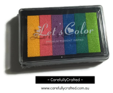Stamp Ink Pad - Rainbow #IP-3 - CarefullyCrafted