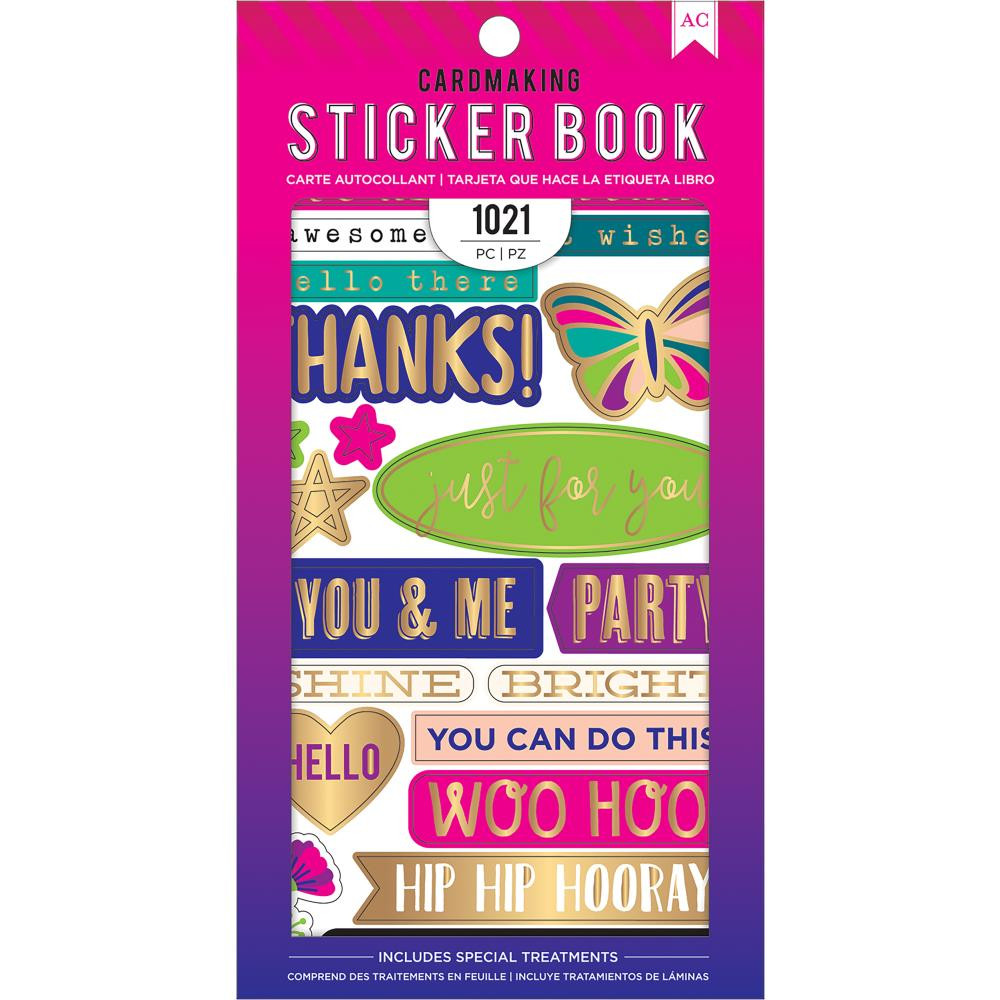 American Crafts - Sticker Book - Wishes For You with Gold & Holographic ...