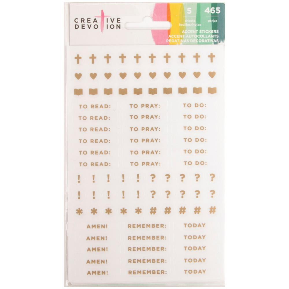 Creative Devotion - Clear Planner Stickers - Faith - CarefullyCrafted