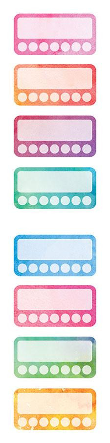 Paper House - Colorwashed Trackers Task Stickers - CarefullyCrafted