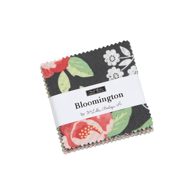 Moda Fabric Precuts - Mini Charm Pack - Bloomington by Lella Boutique ...