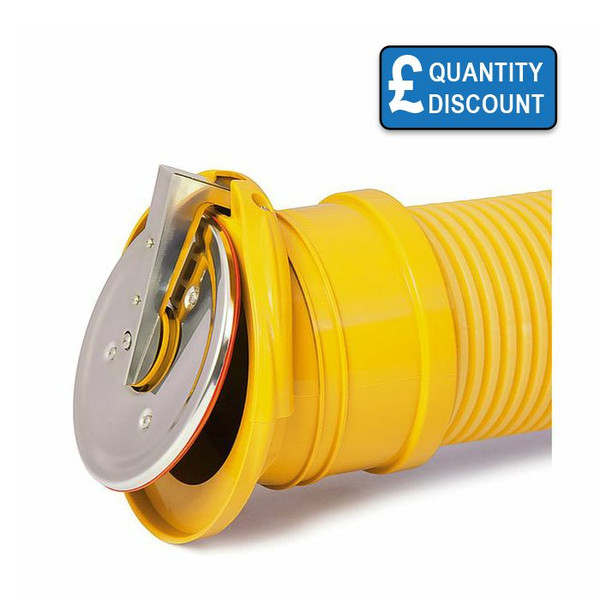 Drainage Flap Valve - Land Drain Non Return Valve 72mm to 100mm