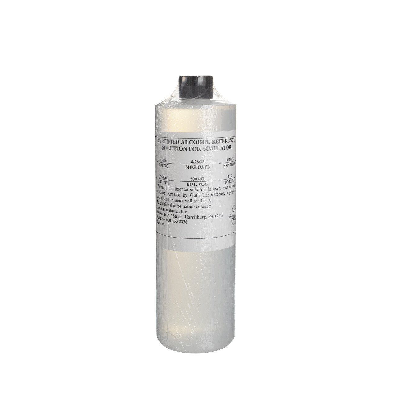 500ml Wet Bath Simulator Solution 0.040 BAC - CMI Inc.