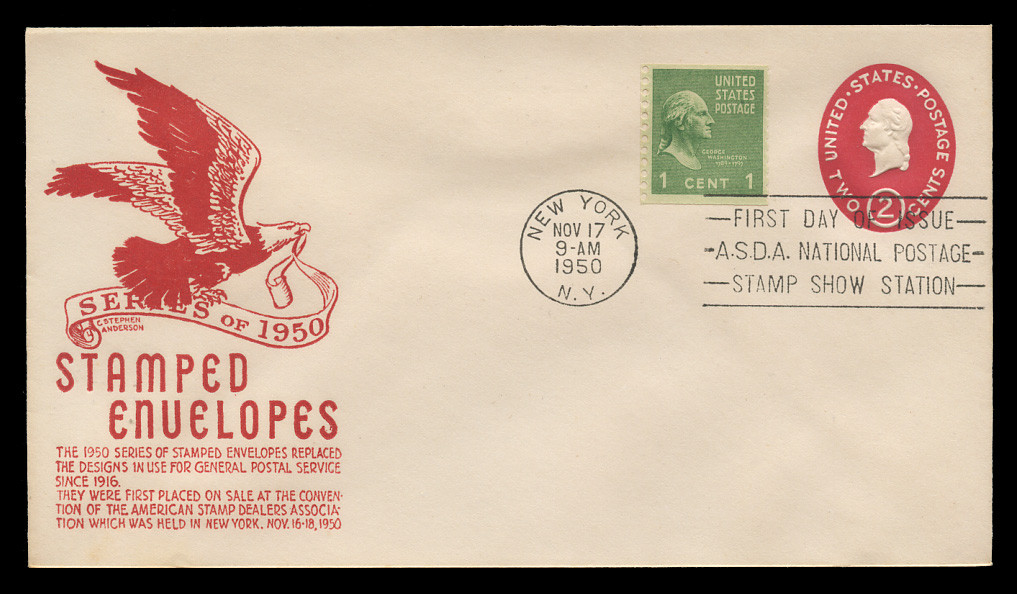U.S. Scott #U533 2c Washington Envelope First Day Cover. Anderson ...