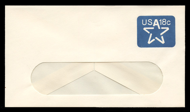 U.S. Scott # U 593 1981 18c Star & U.S.A. - Mint Envelope, UPSS Size 12 ...