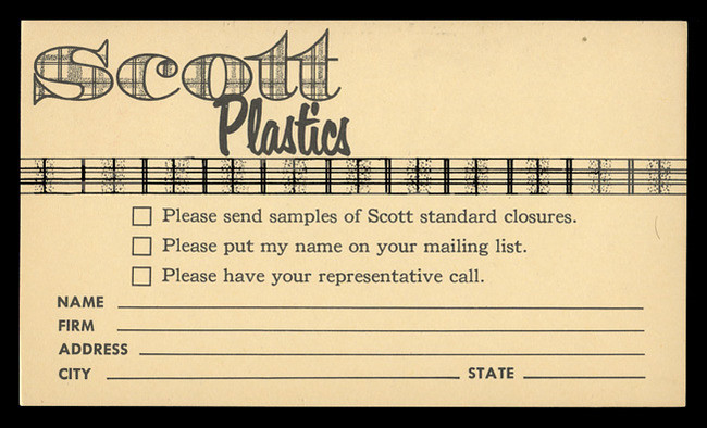 Scott Plastics, Wholesale Communication (On Scott #UX38) - Est. period ...