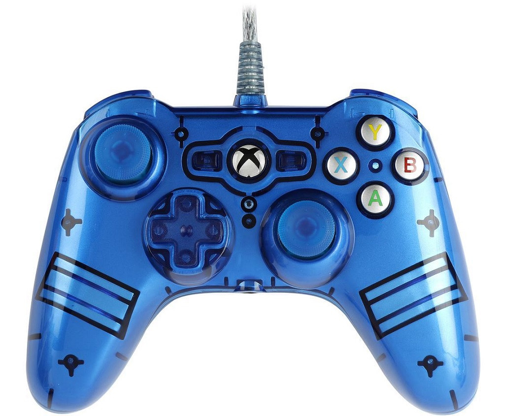 Liquid Metal Xbox One Wired Controller - Blue - First Games