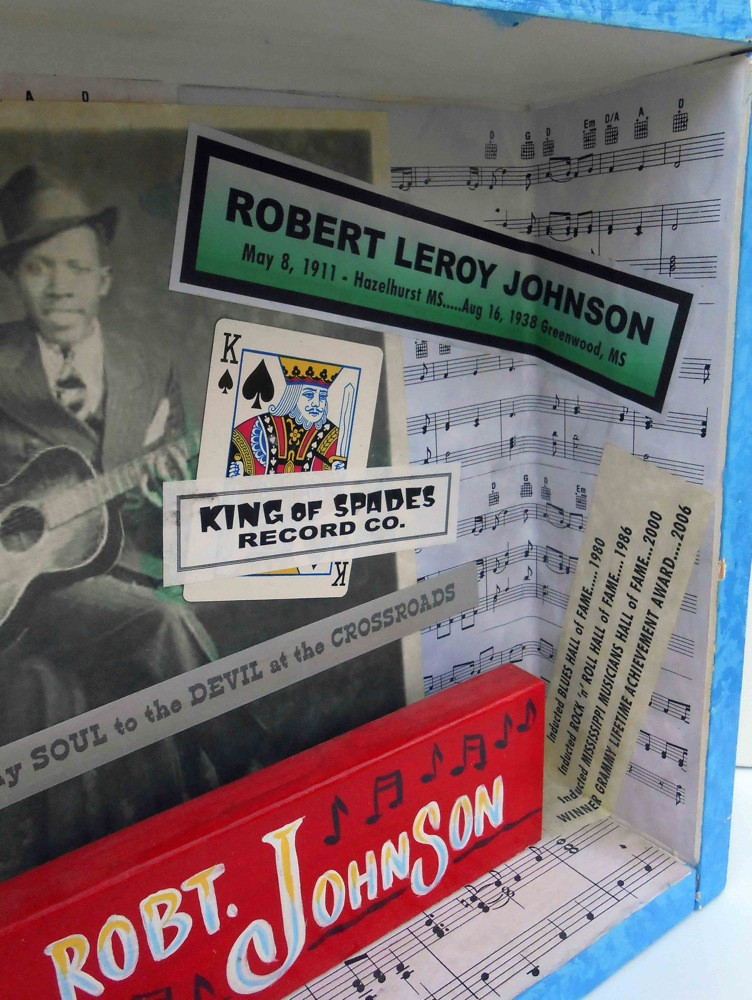 Robert Johnson Tribute Shadow Box by George Borum