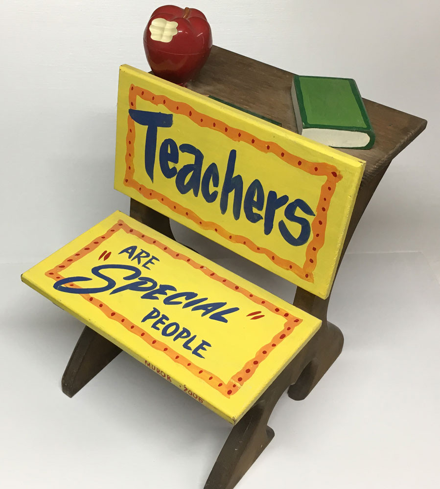 Mini SCHOOL DESK - "Teachers are special People" - Possum County Folk ...