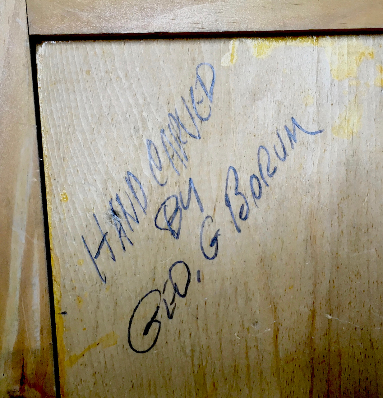 DOUBLE TRAMP ART FRAME w/ HILLBILLY - (1970's) by Geo G Borum