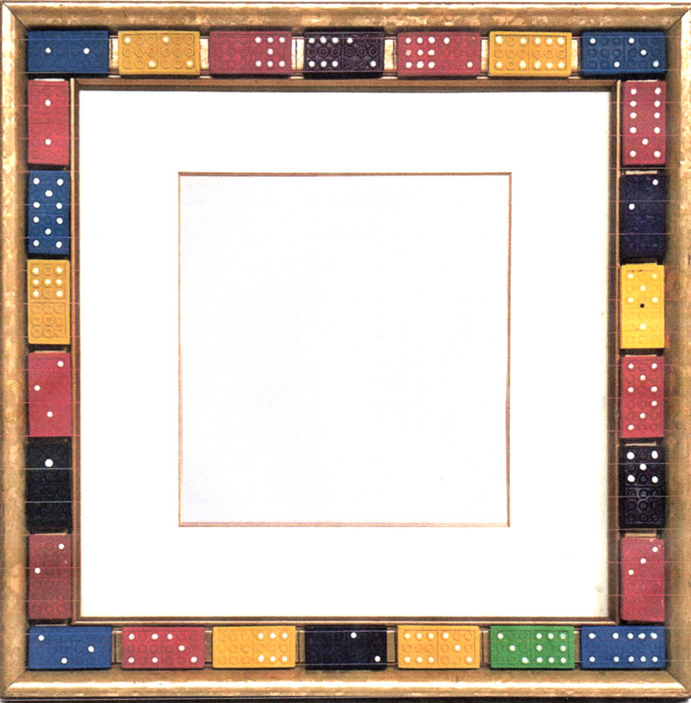 COLORFUL DOMINOS FRAME - 10" x 10"