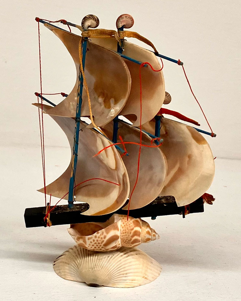 SEA SHELL SAILING SHIP