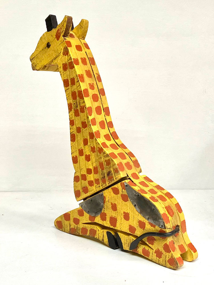 WOODEN GIRAFFE CUT OUT - 14: Tall
