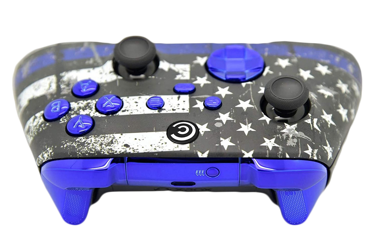 Blue Line W/ Blue Chrome Inserts Xbox Series X/S Custom Controller