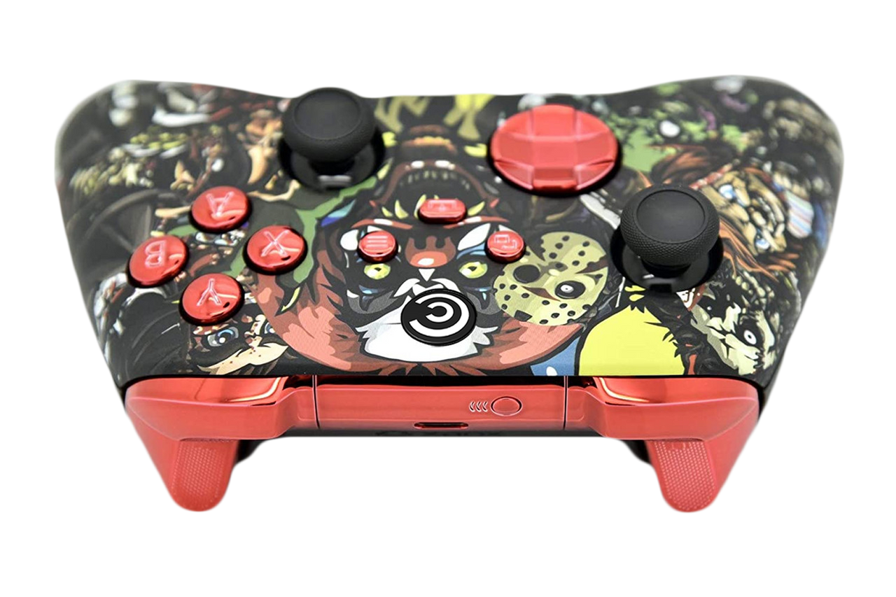 Scary Party W/ Red Chrome Inserts Xbox Series X/S Custom Controller