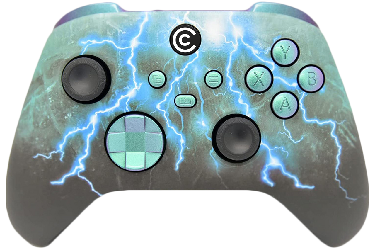 Green Skies W/Green Chameleon Inserts Xbox Series X/S Controller