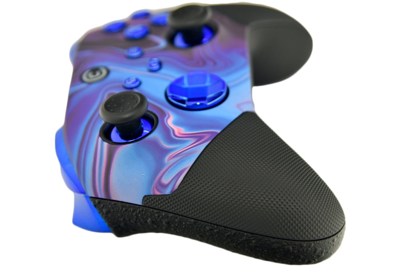 Blue & Purple Swirl Pro Series Custom Wireless Controller