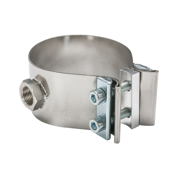 GlowShift | 3-1/4” to 3-1/2” Clamp-On Wideband Oxygen Sensor Bung Adapter