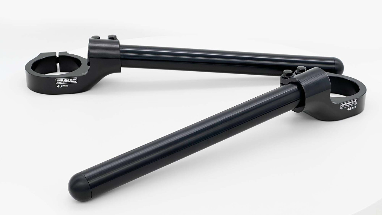 Graves Motorsports WORKS 48mm Mid Mount Riser Clip-on Handlebars