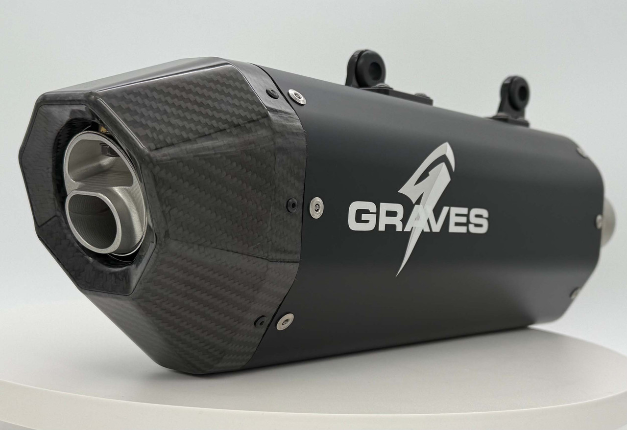 KTM - Husqvarna - GasGas Dual Stage Quiet Core Stainless Exhaust - Black