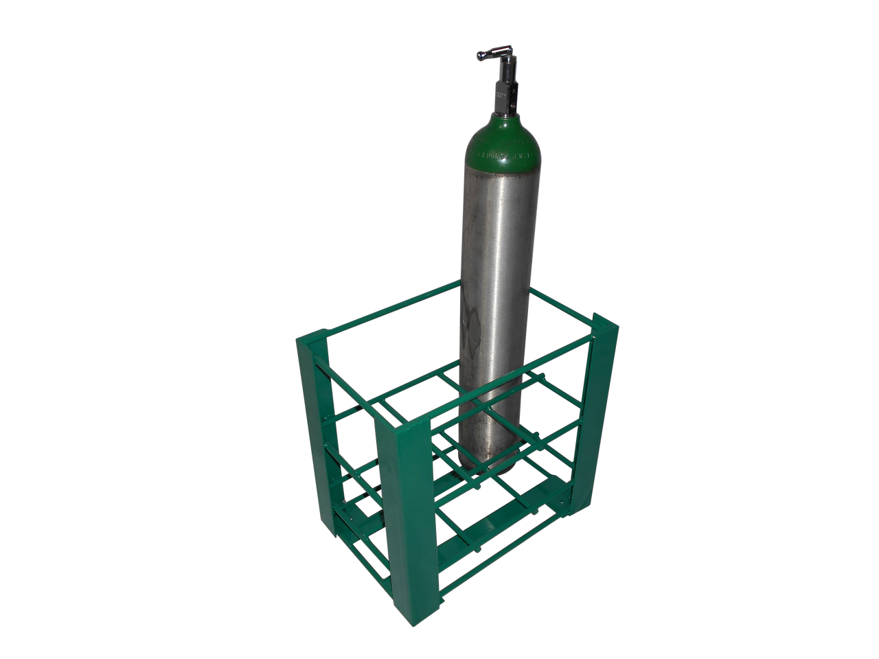 Heavy Duty Oxygen Cylinder Rack For Eight D or E (4.38" DIA) Style ...