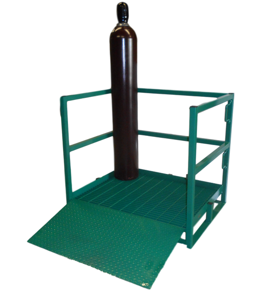 Oxygen Cylinder Transport Cart for 12 H/T Cylinders (9027) - FWF ...