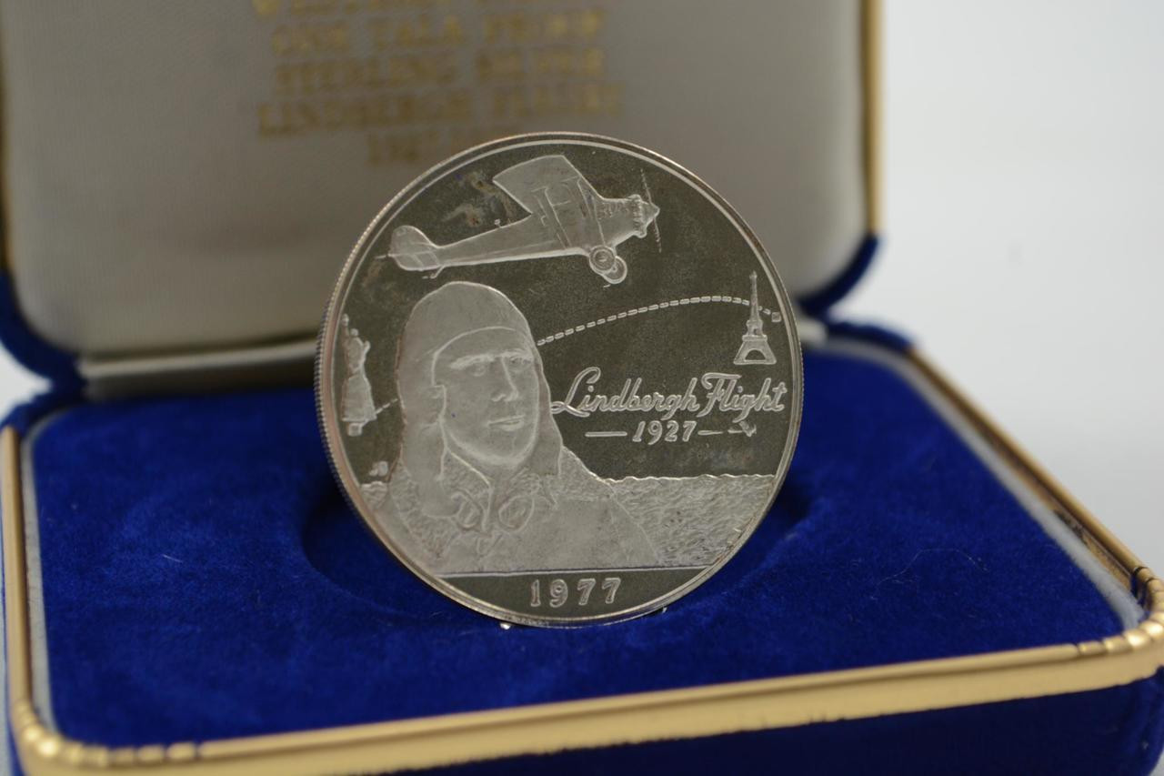 Western Samoa - 1977 - 1 Tala Proof Coin - Charles Lindbergh - Oceanic Mint Western Samoa - 1977 - 1 Tala Proof Coin - Charles Lindbergh - Oceanic Mint