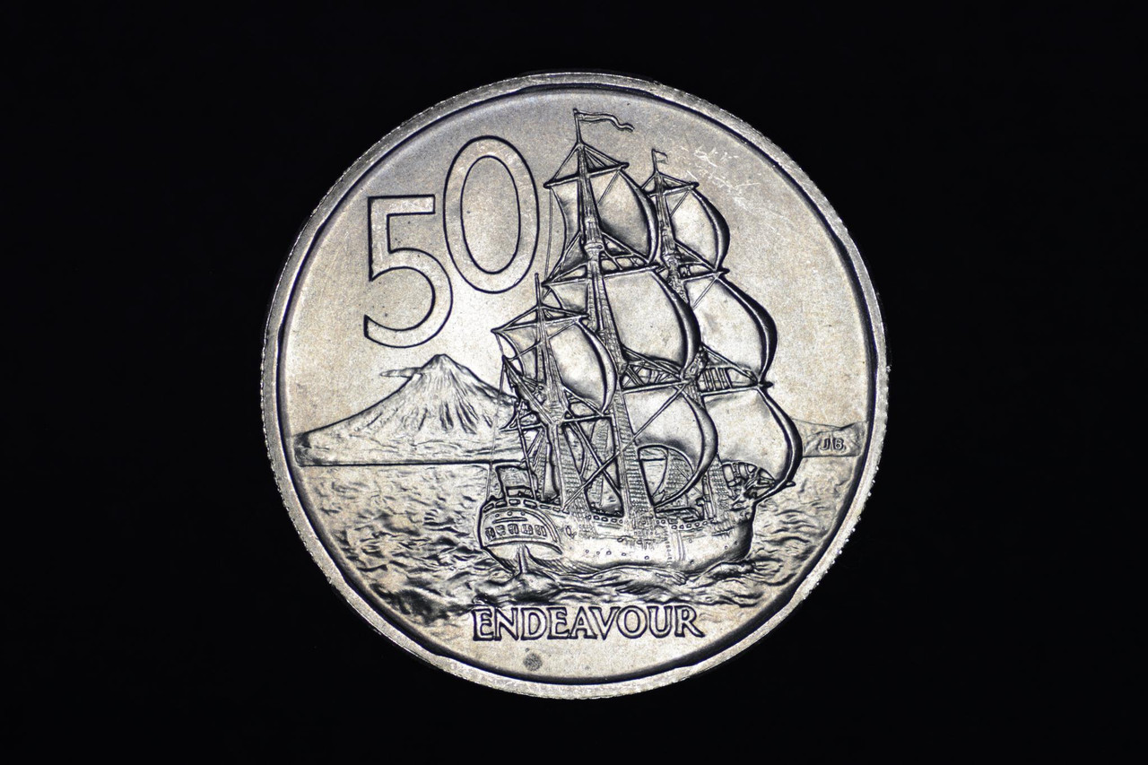 New Zealand - 1968 - Fifty Cents - KM37 - Uncirculated (OM-A2122 ...