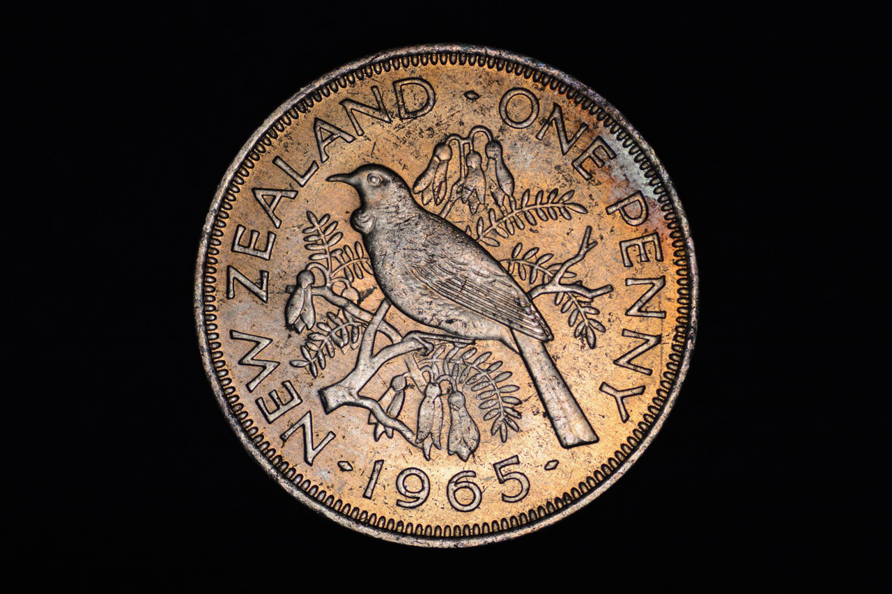 New Zealand - 1965 - Penny - KM24 - Uncirculated (OM-A2141) - Oceanic Mint