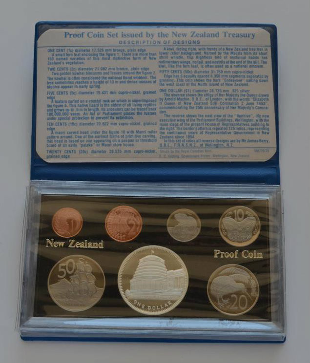 New Zealand - 1978 - Annual Proof Coin Set - Beehive - Oceanic Mint