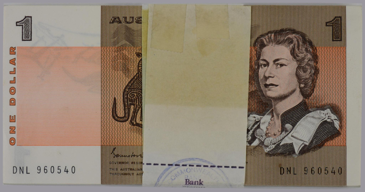 Australia - 1982 - Bundle x100 Consecutive $1 Paper Banknotes - DNL/DHR ...