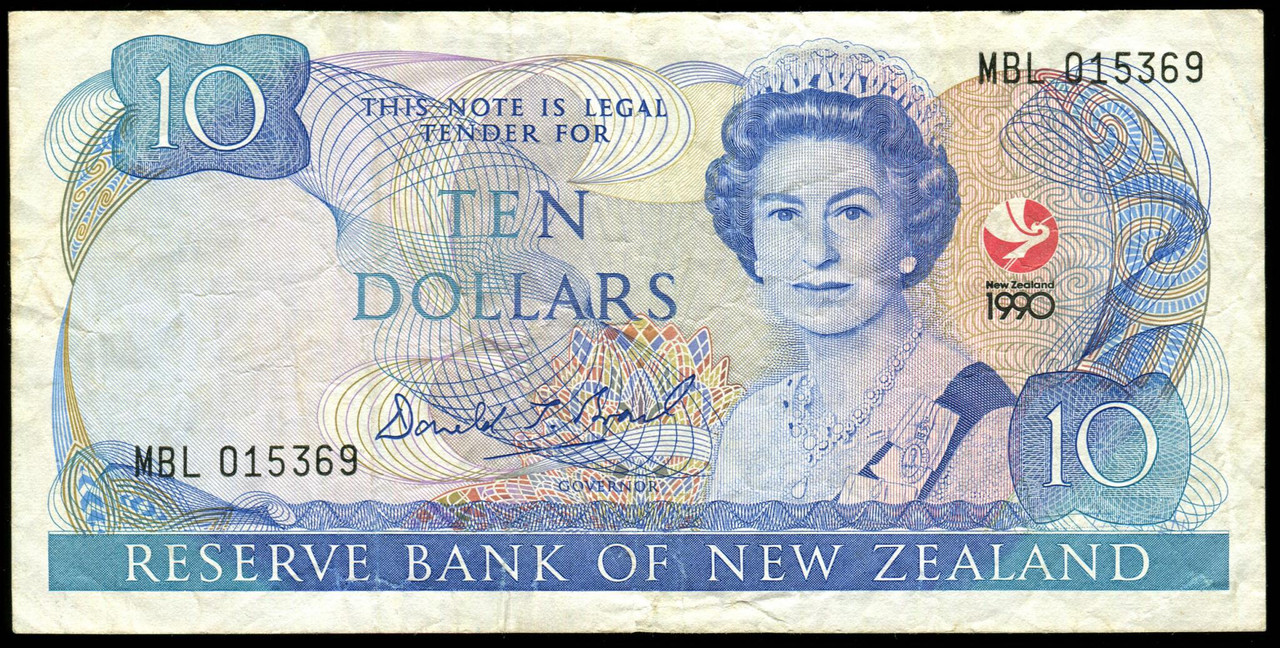 New Zealand - 1990 - $10 Commemorative Note - MBL015369 - Fine ...