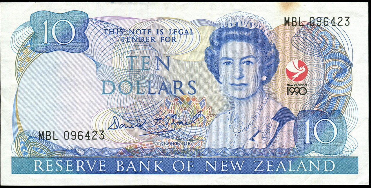 New Zealand - 1990 - $10 Commemorative Note - MBL096423 - Good Very ...